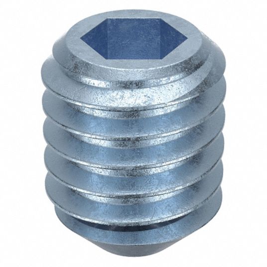 M4x0.7 Thread Size, 5 mm Overall Lg, Socket Set Screw - 159M82|L07850 ...