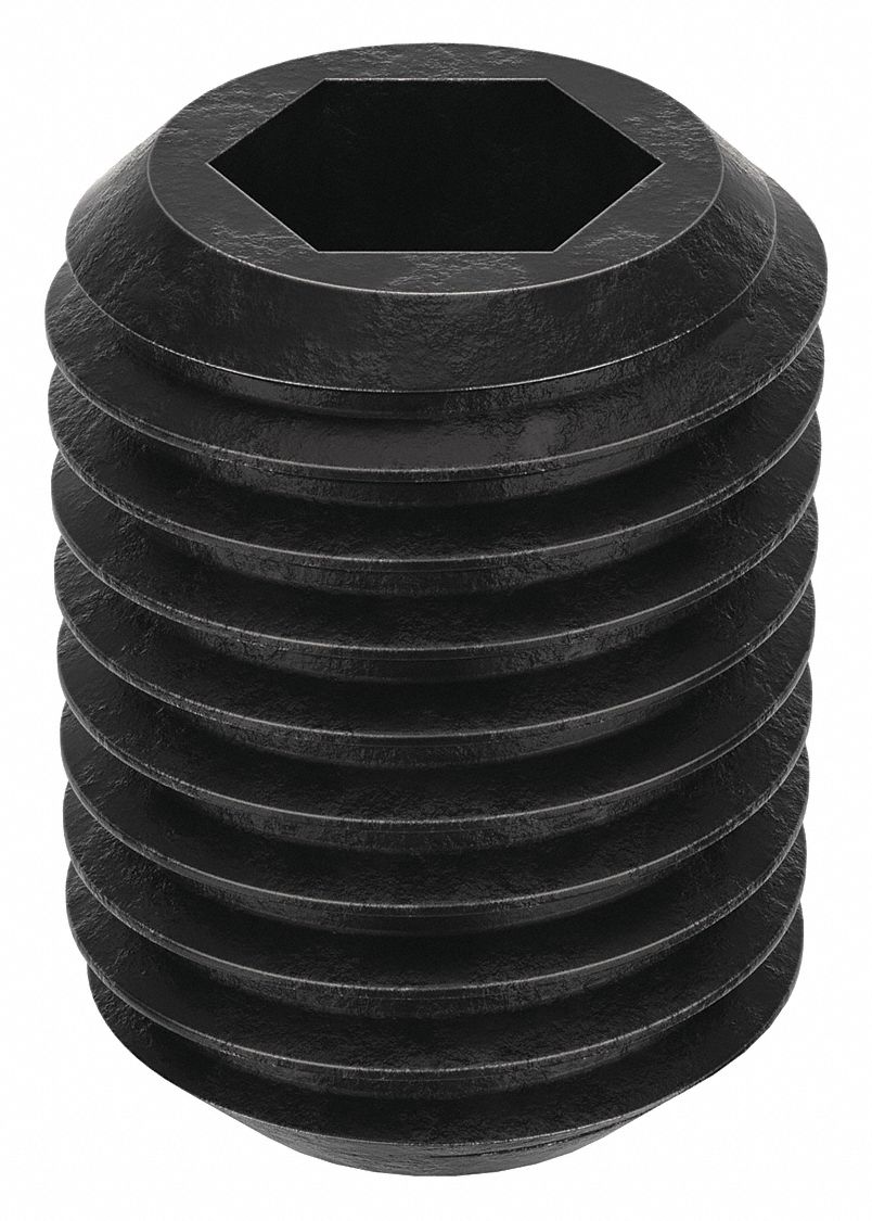 M12x1.5 Thread Size, 16 mm Overall Lg, Socket Set Screw - 159N61|L07852 ...