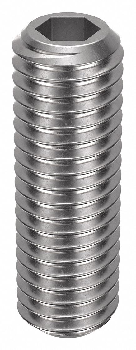 M8x1.25 Thread Size, 25 mm Overall Lg, Socket Set Screw - 159R79|L51240 ...