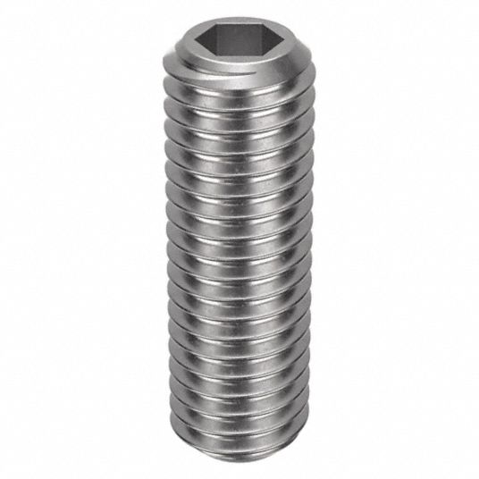 M8x1.25 Thread Size, 25 mm Overall Lg, Socket Set Screw - 159R79|L51240 ...