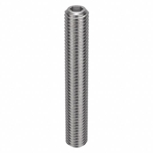 M12-1.75 mm Thread Size, 80 mm Overall Lg, Socket Set Screw - 159R97 ...