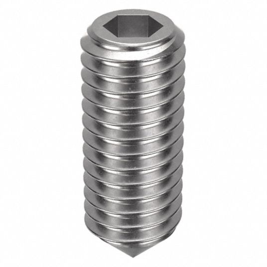 M6x1 Thread Size, 16 mm Overall Lg, Socket Set Screw - 159T60|L51250 ...