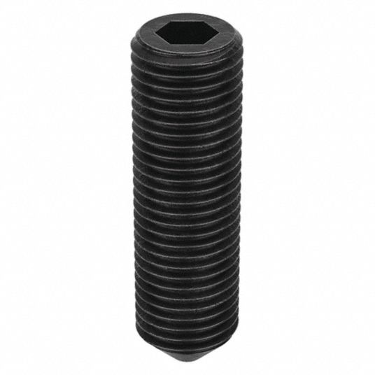 7/16"-20 Thread Size, 1 1/2 in Overall Lg, Socket Set Screw - 159V07 ...