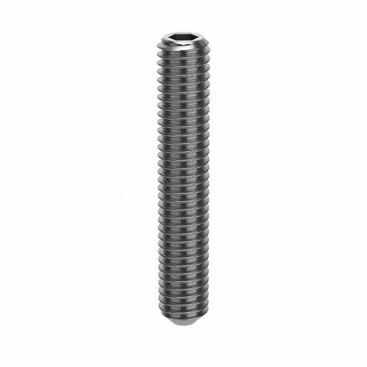 M6x1 Thread Size, 35 mm Overall Lg, Socket Set Screw - 159Y72|L51260 ...