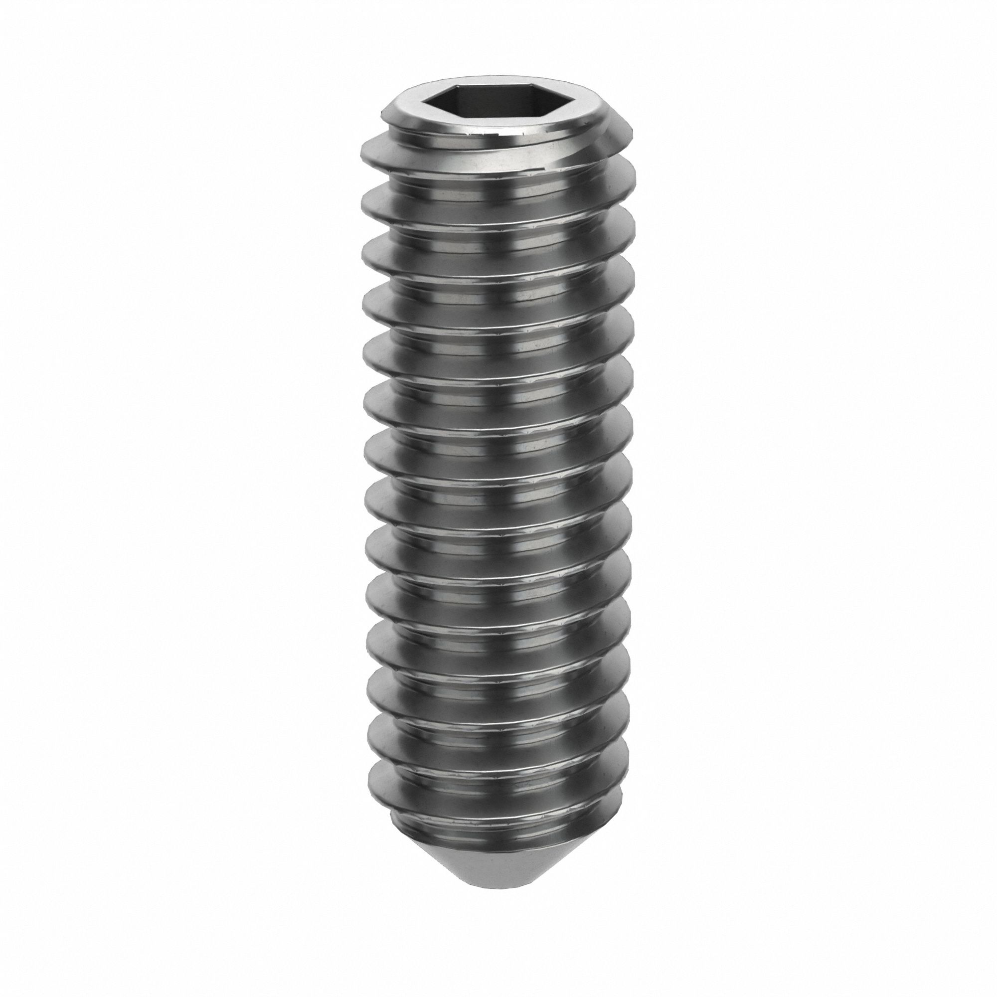 #8-32 Thread Size, 1/2 in Overall Lg, Socket Set Screw - 159Y82|B51260 ...