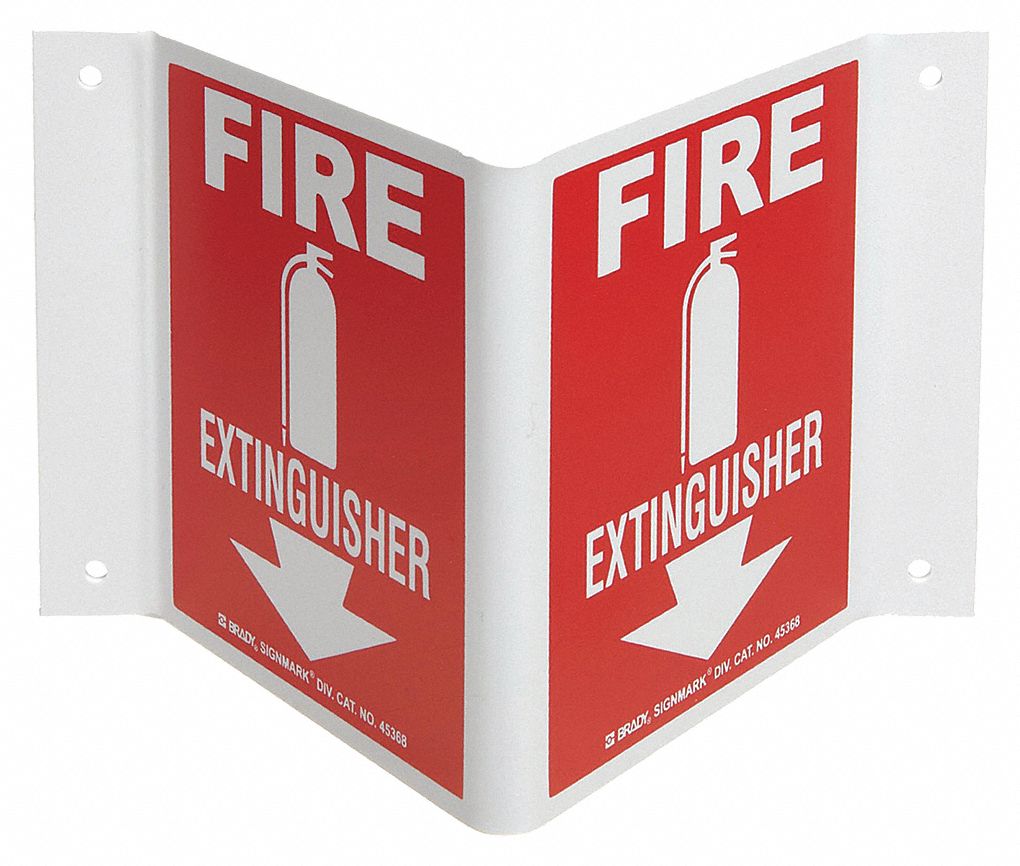 BRADY SIGN FIRE EXTINGUISHER - 25617 - BDY80703 | 80703 - Grainger, Canada