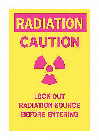 BRADY SIGN RAD/LASER 10X7 - Safety Signs - BDY88769 | 88769 - Grainger ...