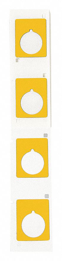 BRADY LABELS PUSH BUTTON YW 1.2X1.6 100/R - Pre-Cut Label Stock Rolls ...