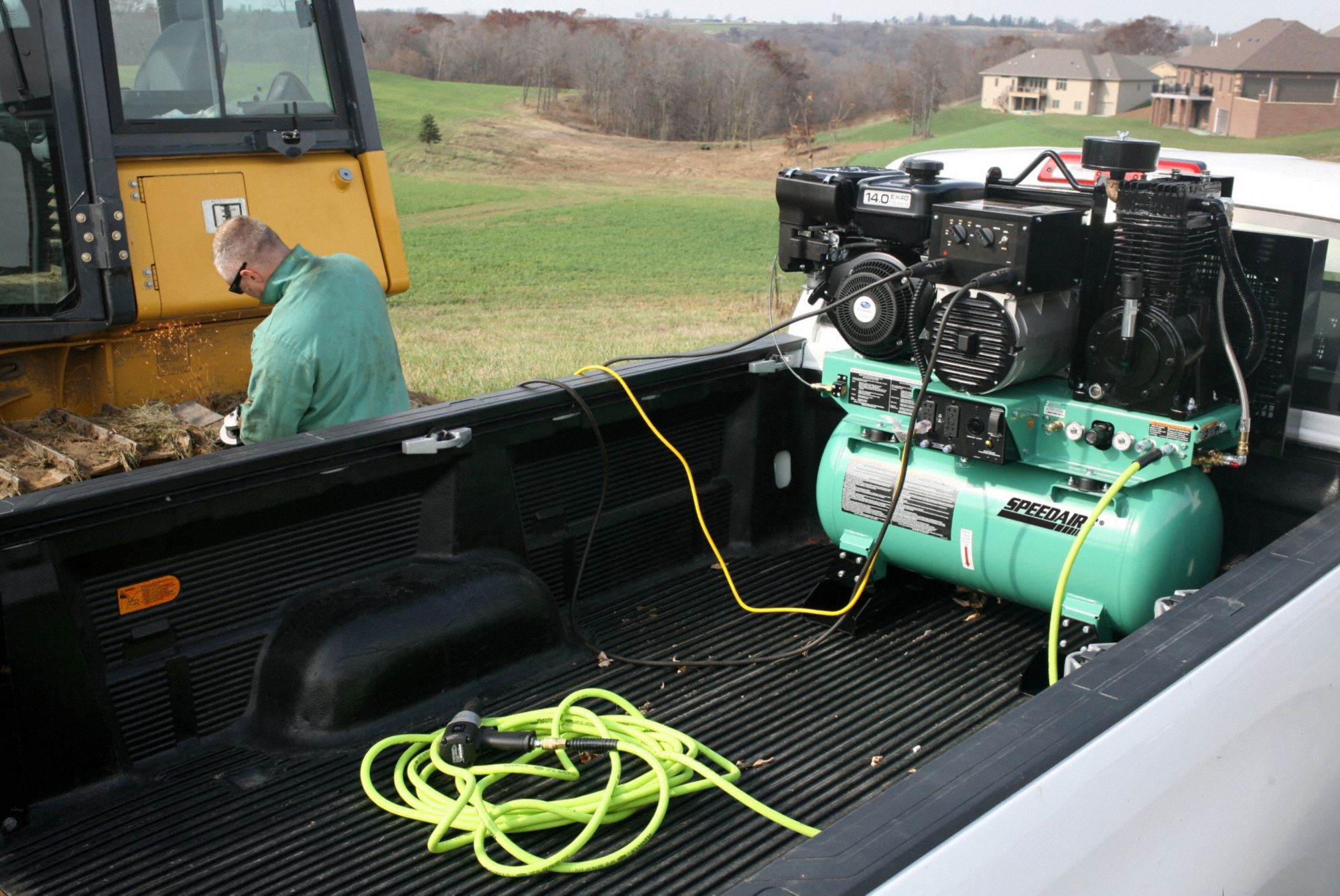 SPEEDAIRE Stationary Air Compressor/Generator/Welder - 15D802|15D802 ...