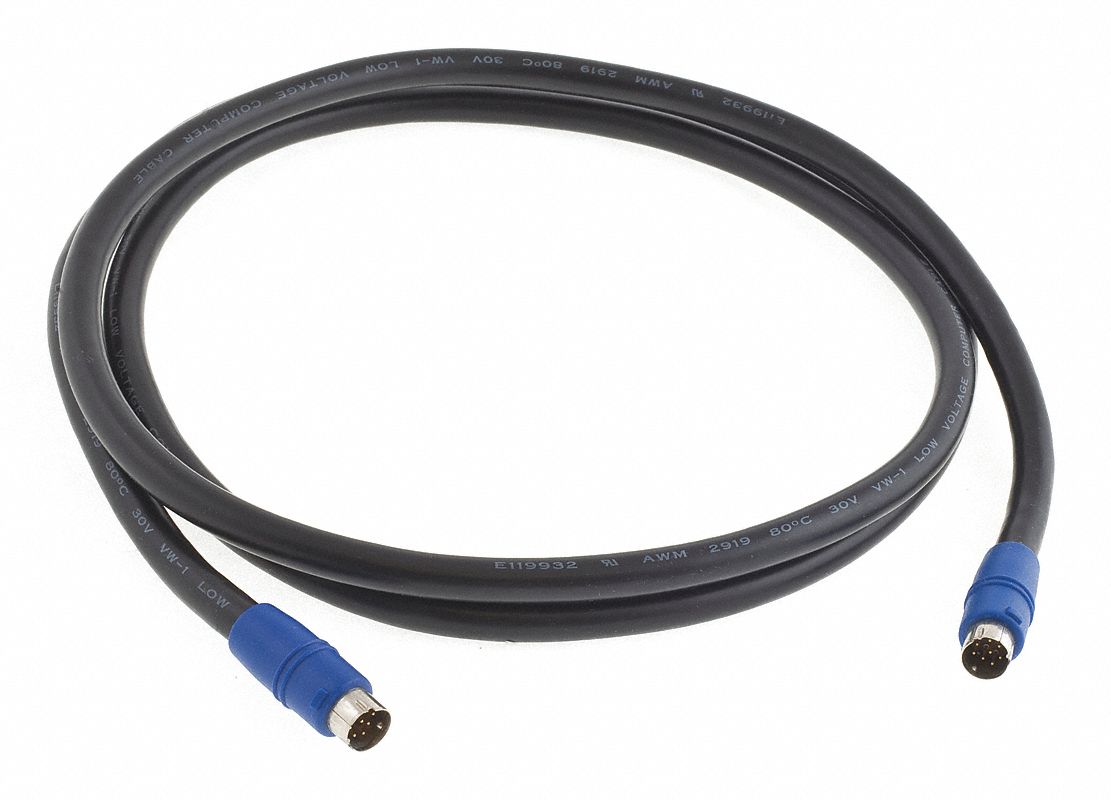 Video Cable, Black, Length 75 ft, PVC Jacket Material - Grainger