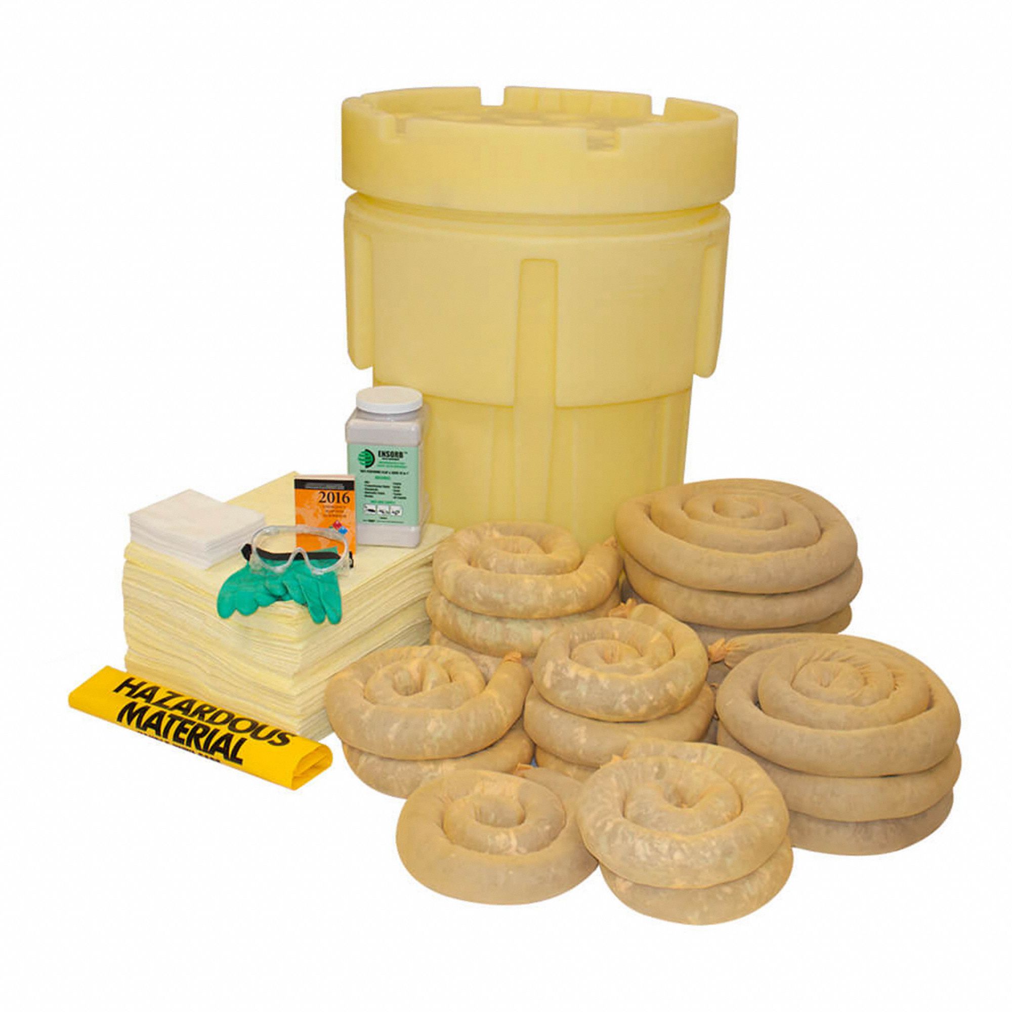 ENPAC SPILL KIT, 41 GAL ABSORBED PER KIT, 2 GOGGLES/2 PAIR NITRILE ...