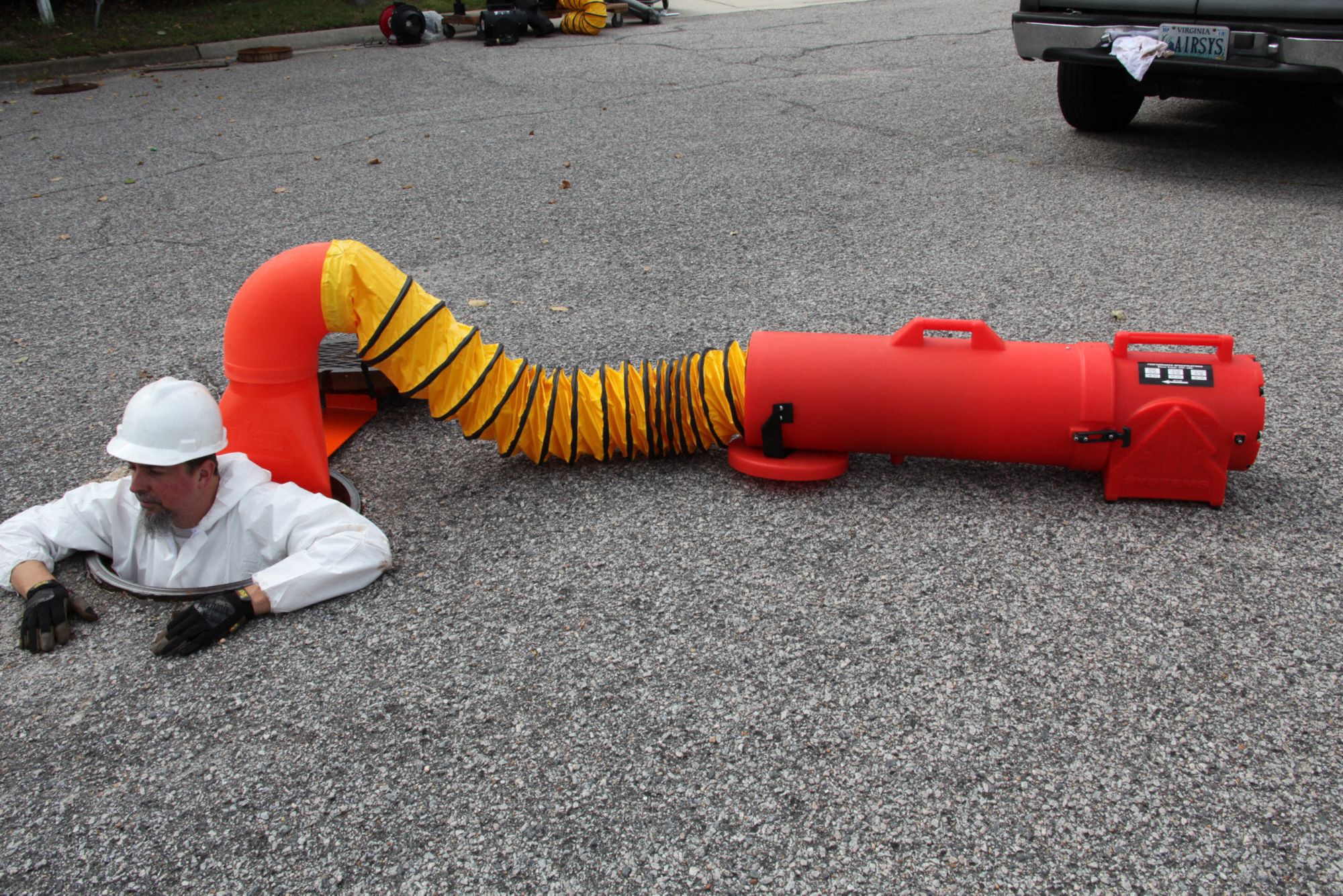 AIR SYSTEMS INTERNATIONAL Confined Space Fan: Axial, 1/3 hp, 115V AC, 8 ...