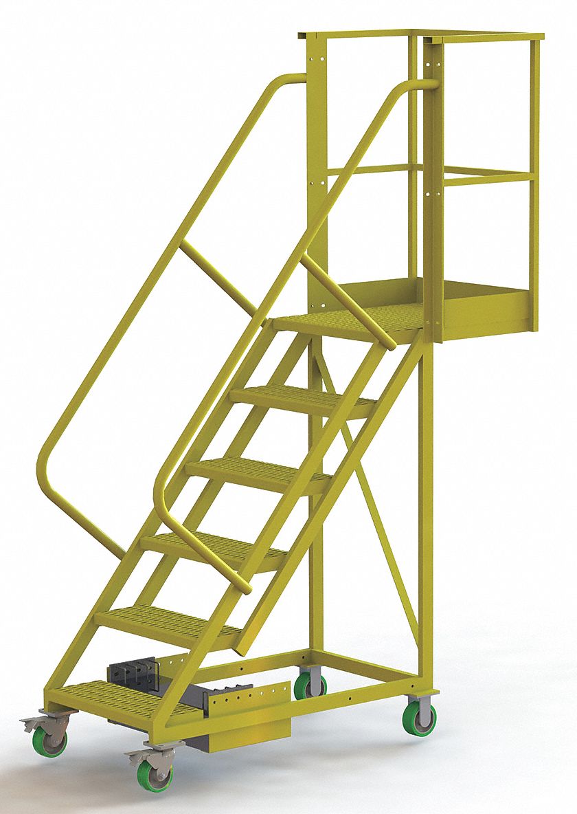 TRI-ARC, 5 ft Platform Ht, Unassembled, Rolling Cantilever Ladder ...