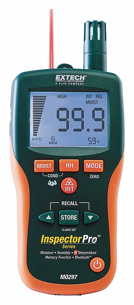 FLIR WIRELESS MOISTURE METER PINLESS - Moisture Meters - FLSMO297 ...