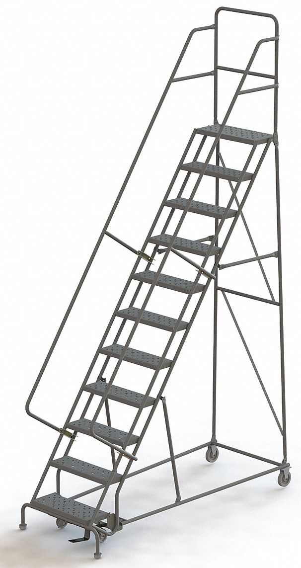 TRI-ARC, 9.2 ft Platform Ht, Unassembled, Rolling Ladder - 15F019 ...