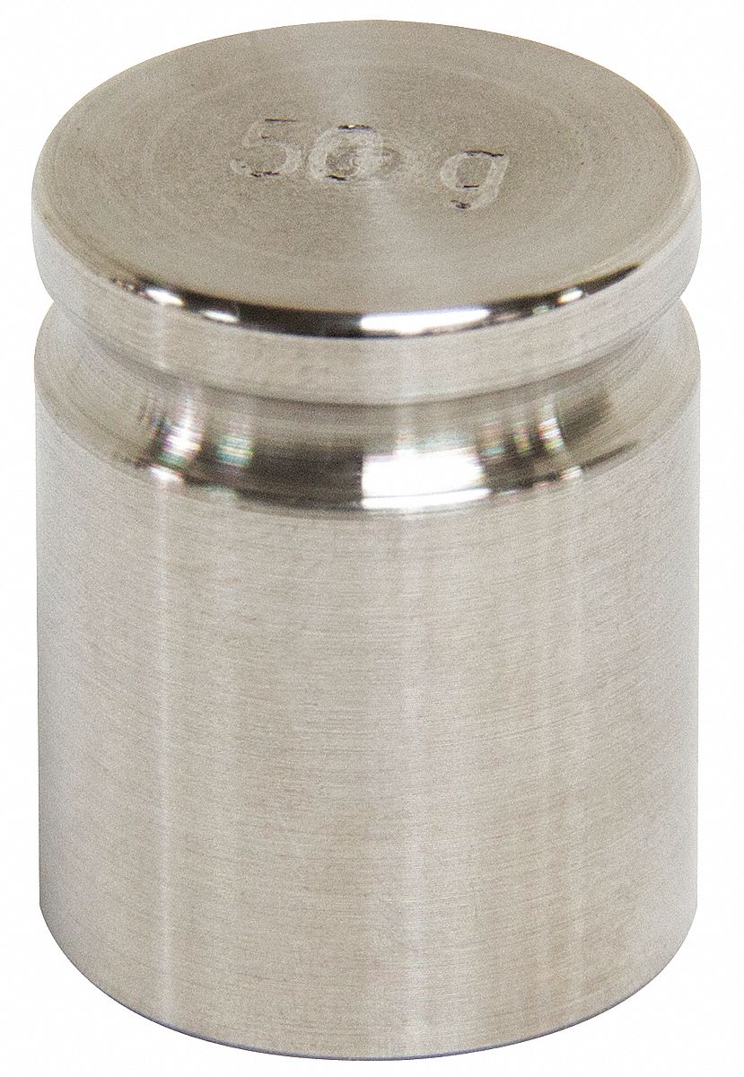 RICE LAKE WEIGHING SYSTEMS, 50 g Nominal Mass, 5, Calibration Weight ...