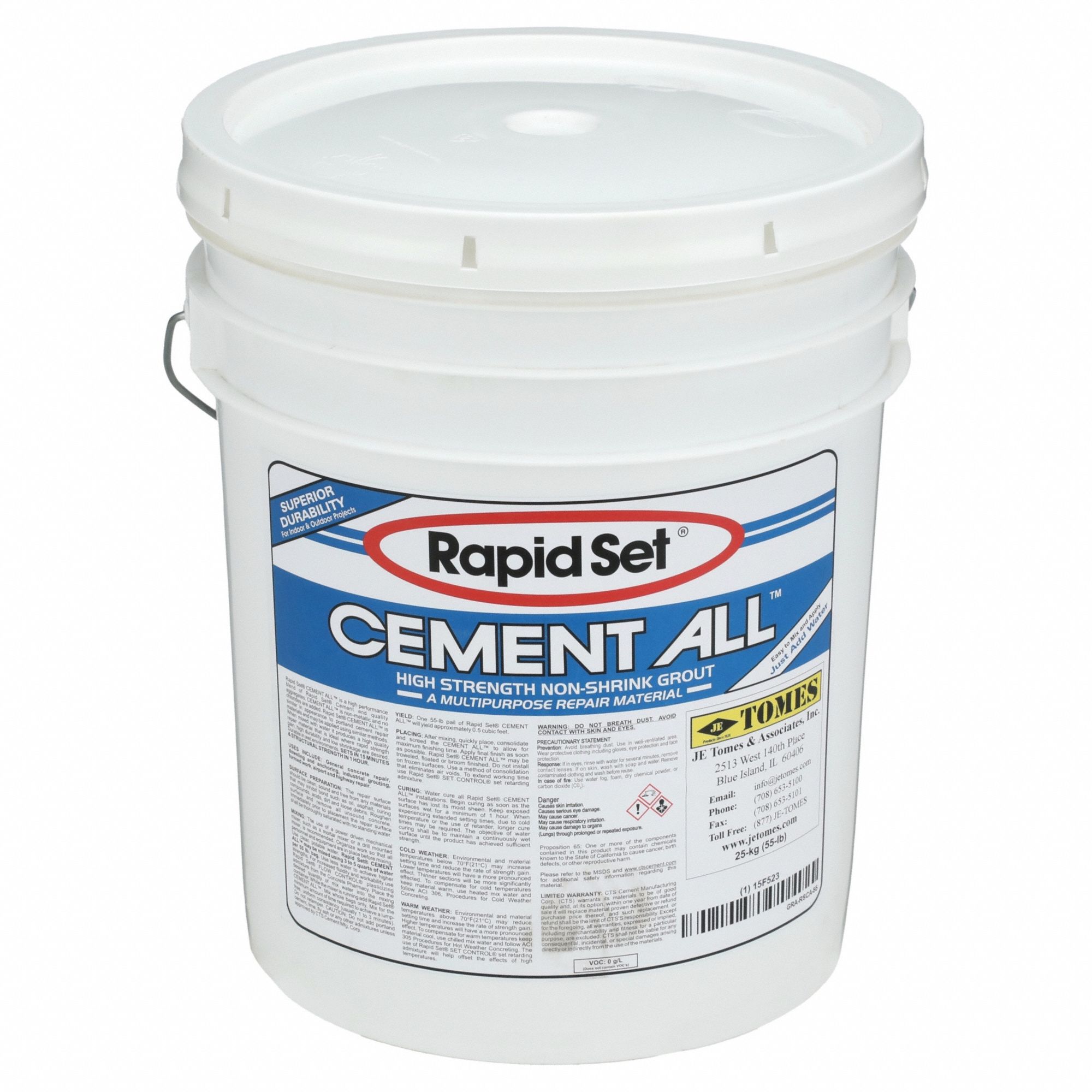 RAPID SET, Rapid Set, Cement, Concrete Repair Compound - 15F523|GRA ...