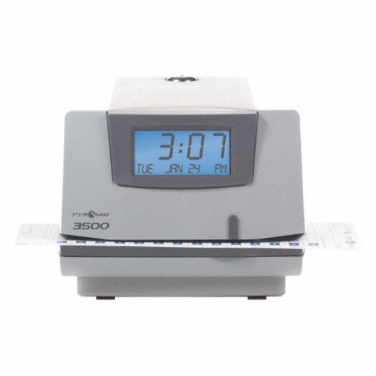 PYRAMID, Punch Clock Type, Digital, Time Clock - 15F552|3500 - Grainger