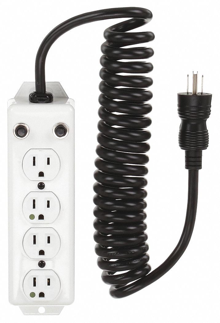 TRIPP LITE, 4 Outlets, 10 ft Cord Lg, Outlet Strip - 15F826|PS-410 ...