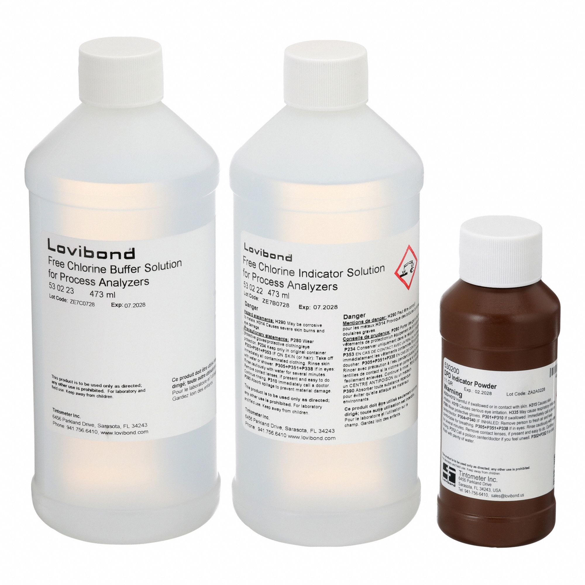 Lab, 11 g, Free Chlorine Reagent Set for CL17 Analyzer - 15F863|530210 ...