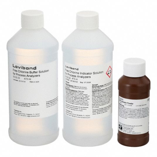 Lab, 11 g, Free Chlorine Reagent Set for CL17 Analyzer - 15F863|530210 ...