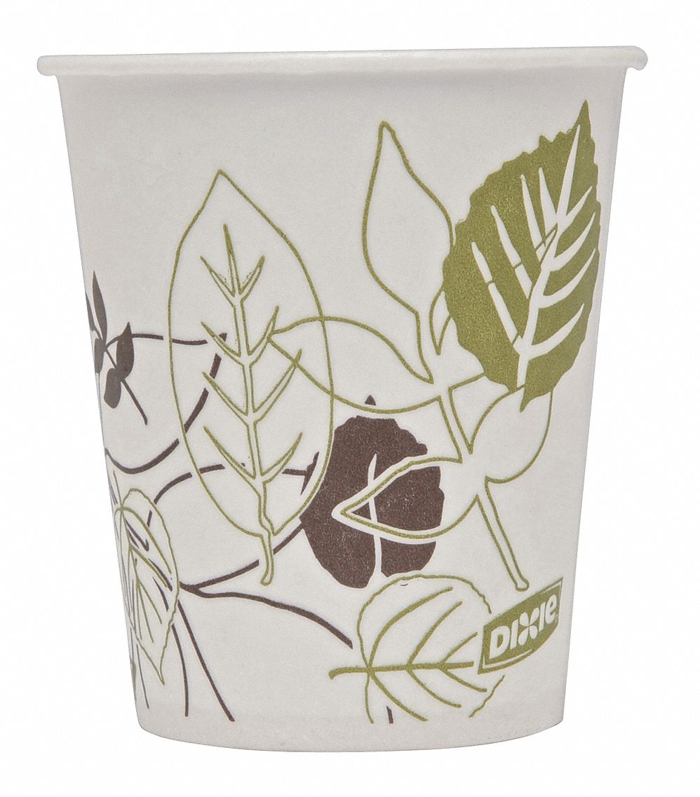 DIXIE, 5 oz Capacity, White, Disposable Cold Cup - 15J133|58WS - Grainger