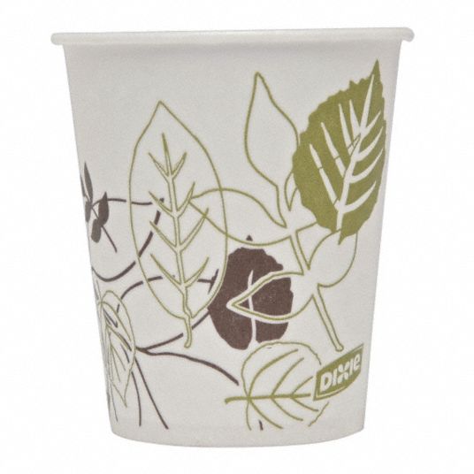 DIXIE, 5 oz Capacity, White, Disposable Cold Cup - 15J133|58WS - Grainger
