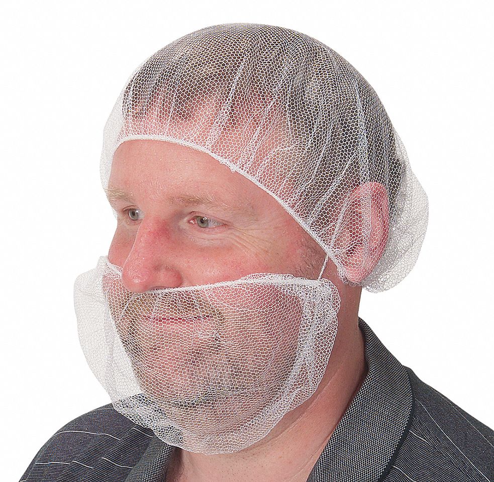 CONDOR NET BEARD NON-WOVEN 100/PK - Hairnets, Bouffants, & Beard Nets ...