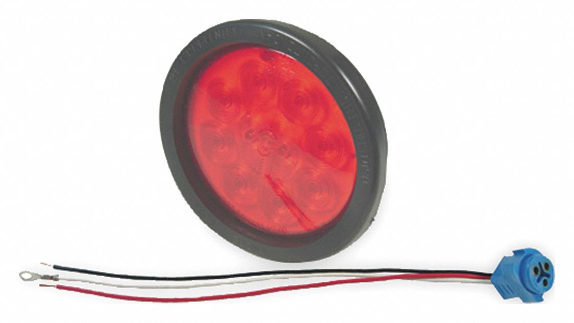 GROTE LED 4IN 53252 RED W/91740 GROMMET + - Stop, Turn and Tail Lights ...