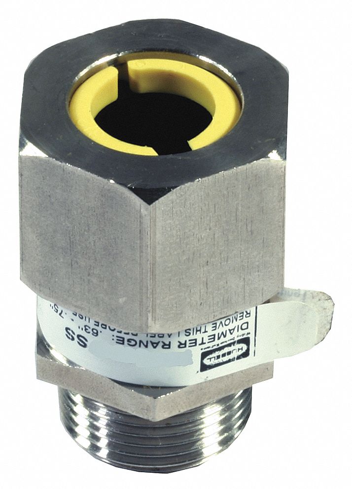 HUBBELL WIRING DEVICE-KELLEMS CORD CONN STR MALE STAINSTEEL - Liquid ...