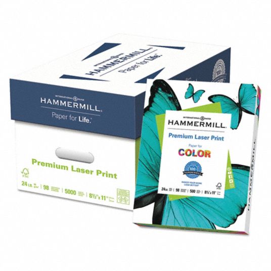 HAMMERMILL, Letter Paper Size Name, 24 lb Paper Wt, Laser Paper ...