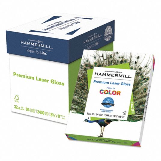 HAMMERMILL, Letter Paper Size Name, 32 lb Paper Wt, Laser Paper ...