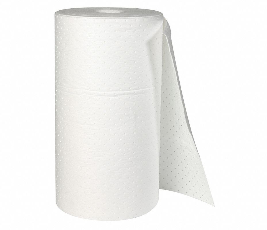 BRADY SPC ABSORBENTS Rollo Absorbente Sólo Aceite , Petróleo 15" x 150 ...