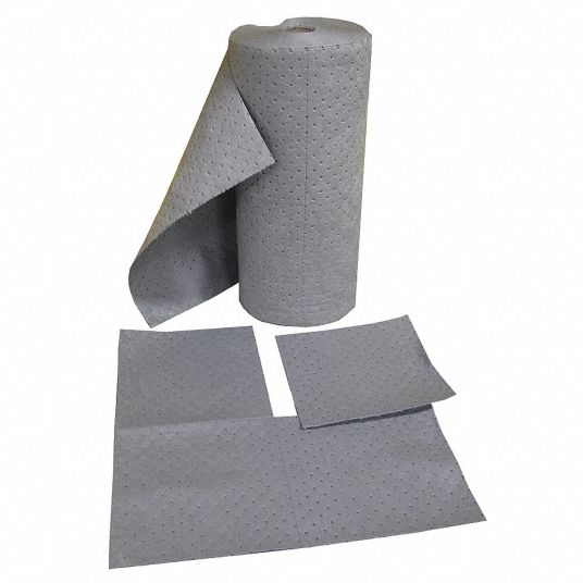 BRADY SPC ABSORBENTS, Gray, Polypropylene, Sorbent Roll - 15U882|HT350 ...