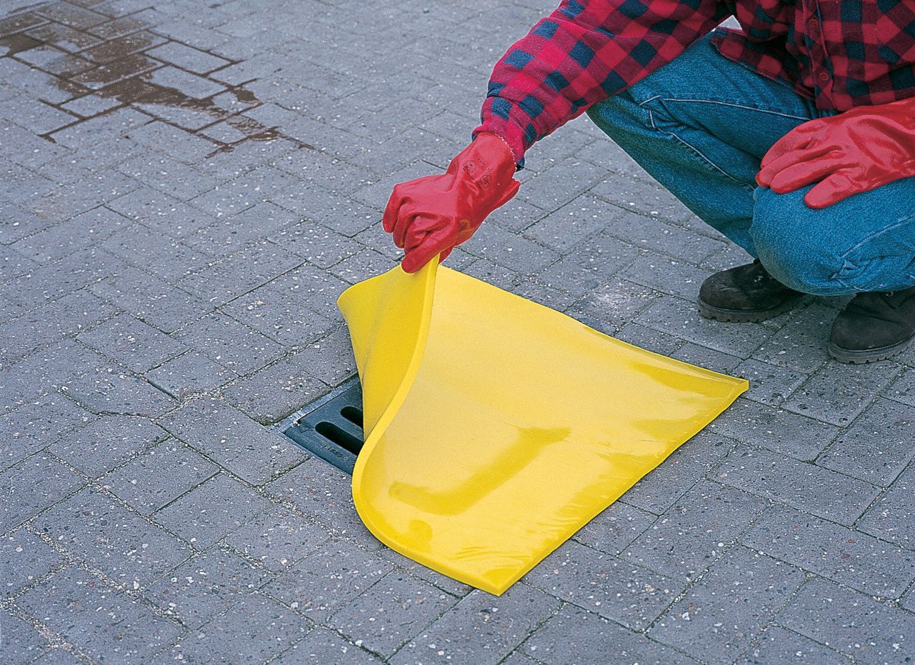 BRADY SPC ABSORBENTS Drain Seal: 36 in L x 36 in W, 30 in L x 30 in W ...