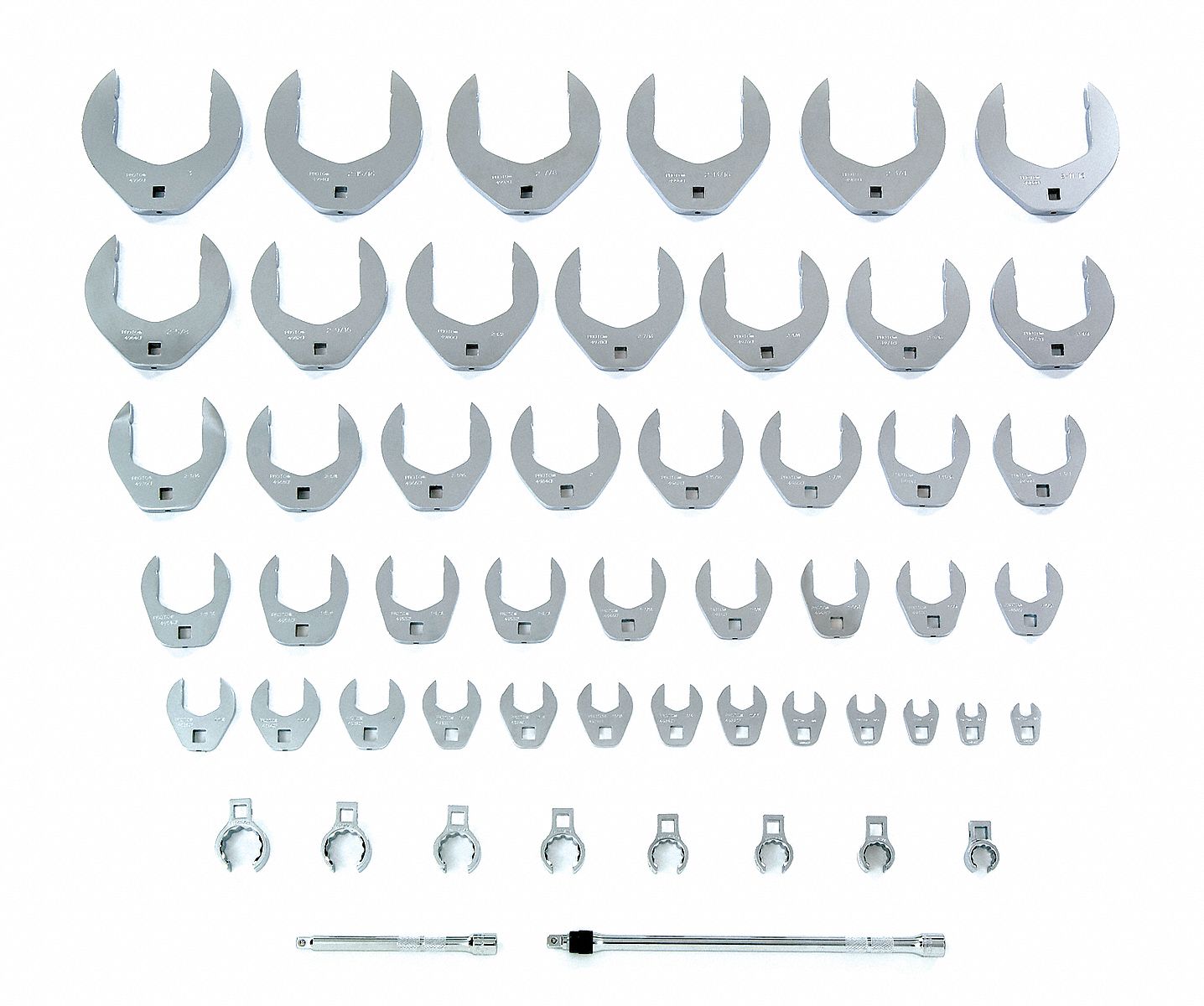 PROTO, Alloy Steel, Chrome, Crowfoot Socket Set - 15V156|J49000CFL ...