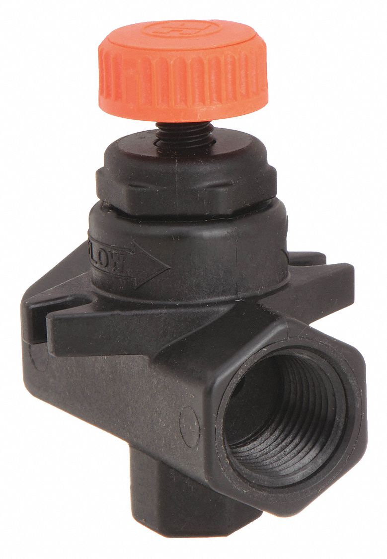 HAYWARD, Inline Valve Body, Glass-Filled Polypropylene, Needle Valve ...