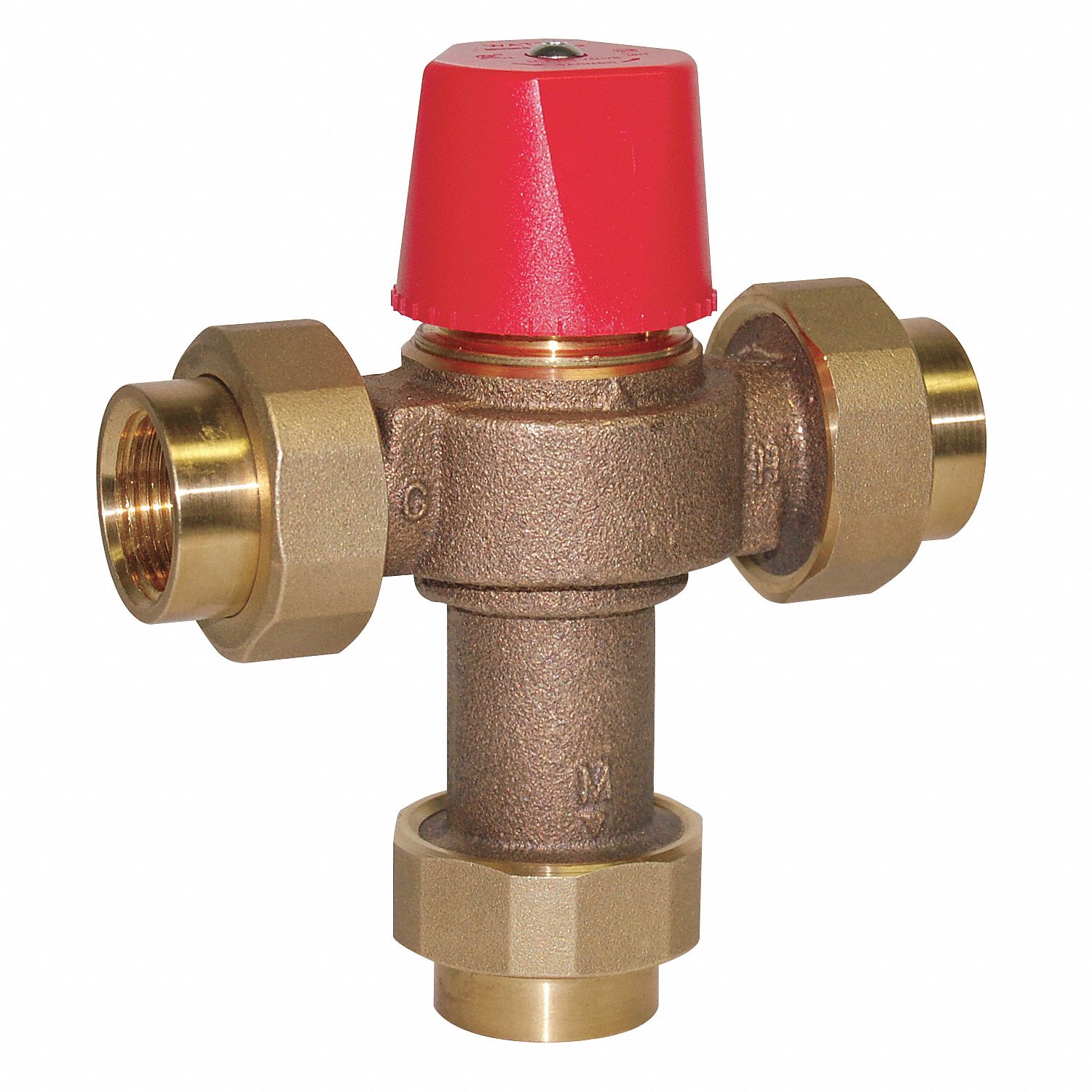 1/2 in FNPT Inlet Type Mixing Valve, Brass, 23 gpm - Grainger