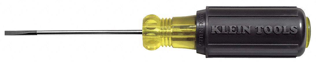 KLEIN TOOLS Steel Terminal Block Screwdriver with 4 in Shank and 1/8 in ...