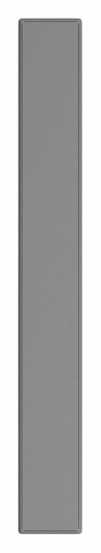 ASI GLOBAL, 82 in x 10 in x 1 1/4 in, Steel, Partition Column - 15W386 ...