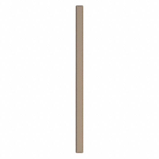 ASI GLOBAL, 82 in x 4 in x 1 1/4 in, Steel, Partition Column - 15W448 ...