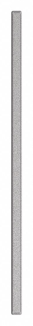 ASI GLOBAL, 82 in x 3 in x 1 1/4 in, Steel, Partition Column - 15W647 ...