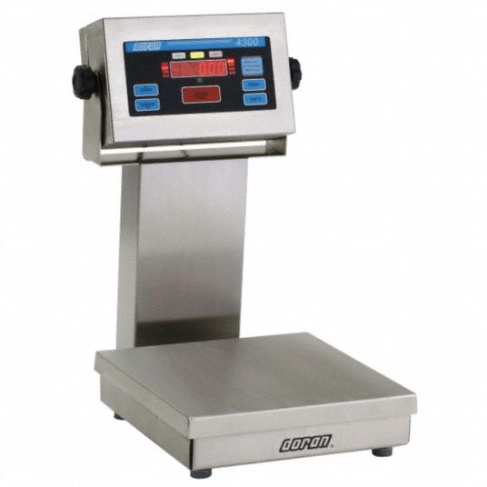 50 lb Capacity, 0.01 lb Scale Graduations, Platform Bench Scale ...