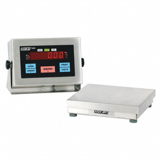 100 lb Capacity, 0.02 lb Scale Graduations, Platform Bench Scale ...