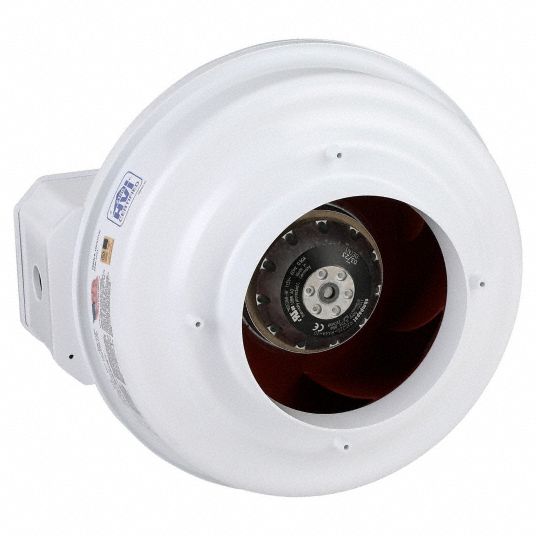 345 cfm Max., 6 in Duct, In-Line Duct Fan - 15W685|56203 - Grainger