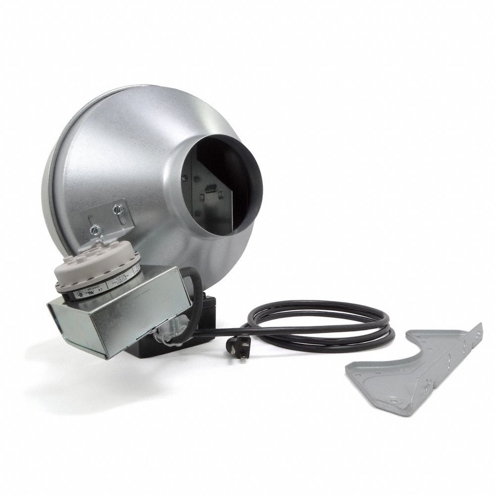 FANTECH In-Line Duct Fan: 170 cfm Max., 4 in Duct, 65 W, 120V AC, 1 Ph ...