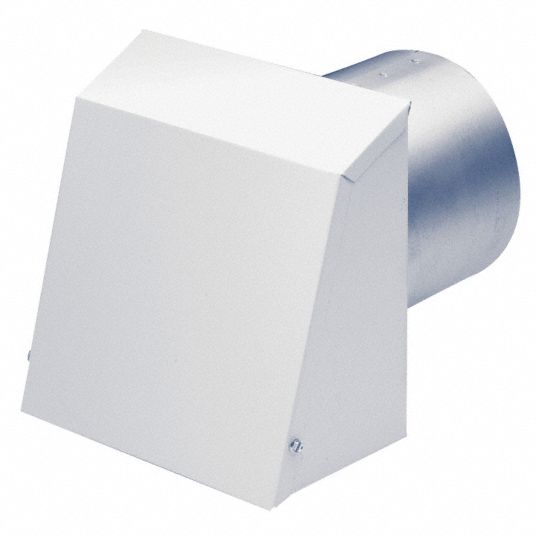 9" x 5" Aluminum Wall Cap with 1 Flange Size (In.) - Grainger