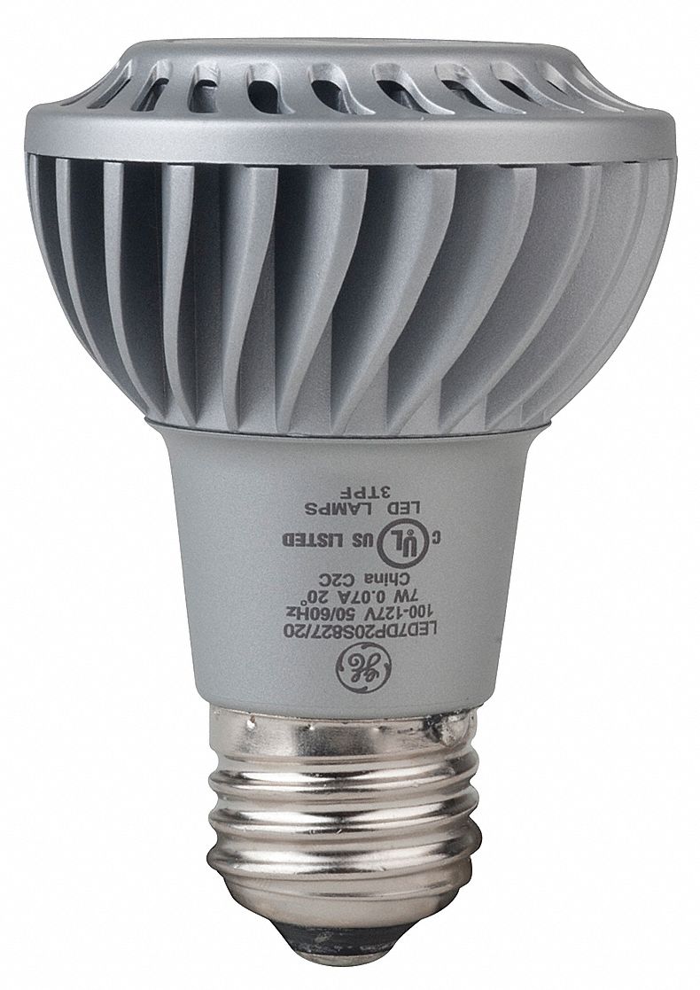 GE LIGHTING, LED, PAR20, Compact LED Bulb - 15X339|LED7DP20S827/20 ...