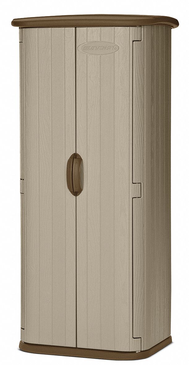 Vertical Outdoor Shed,5x2x2,Sand - Grainger