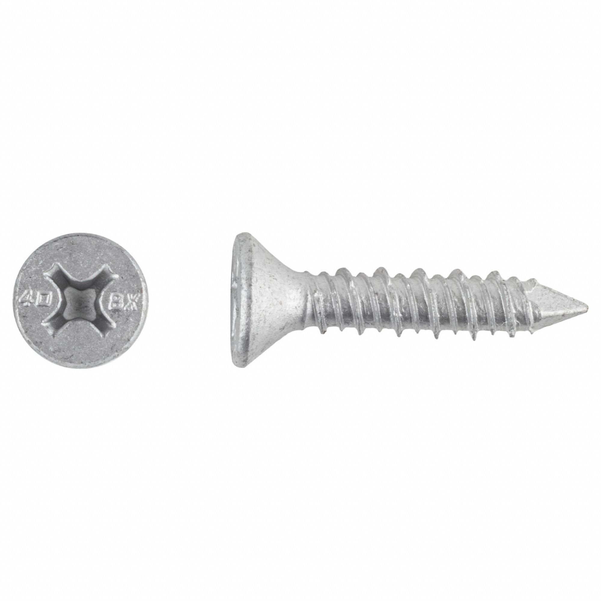 RED HEAD, 1 1/4 in Overall Lg, 1/4 in Dia, Concrete Anchor Screw ...